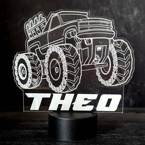 Accents | Personalized Monster Truck Night Light | Poshmark